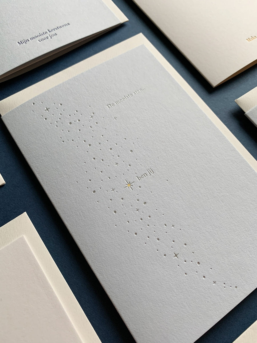 Wenskaart 'De mooiste ster dat ben jij' – Berrefonds vzw